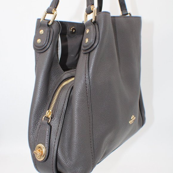 Coach | Bags | Coach Edie 3 Refined Pebble Leather Shoulder Bag | Poshmark
